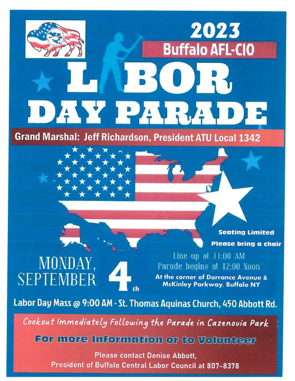 Buffalo Labor Day Parade & Cookout | Western New York Area Labor Federation